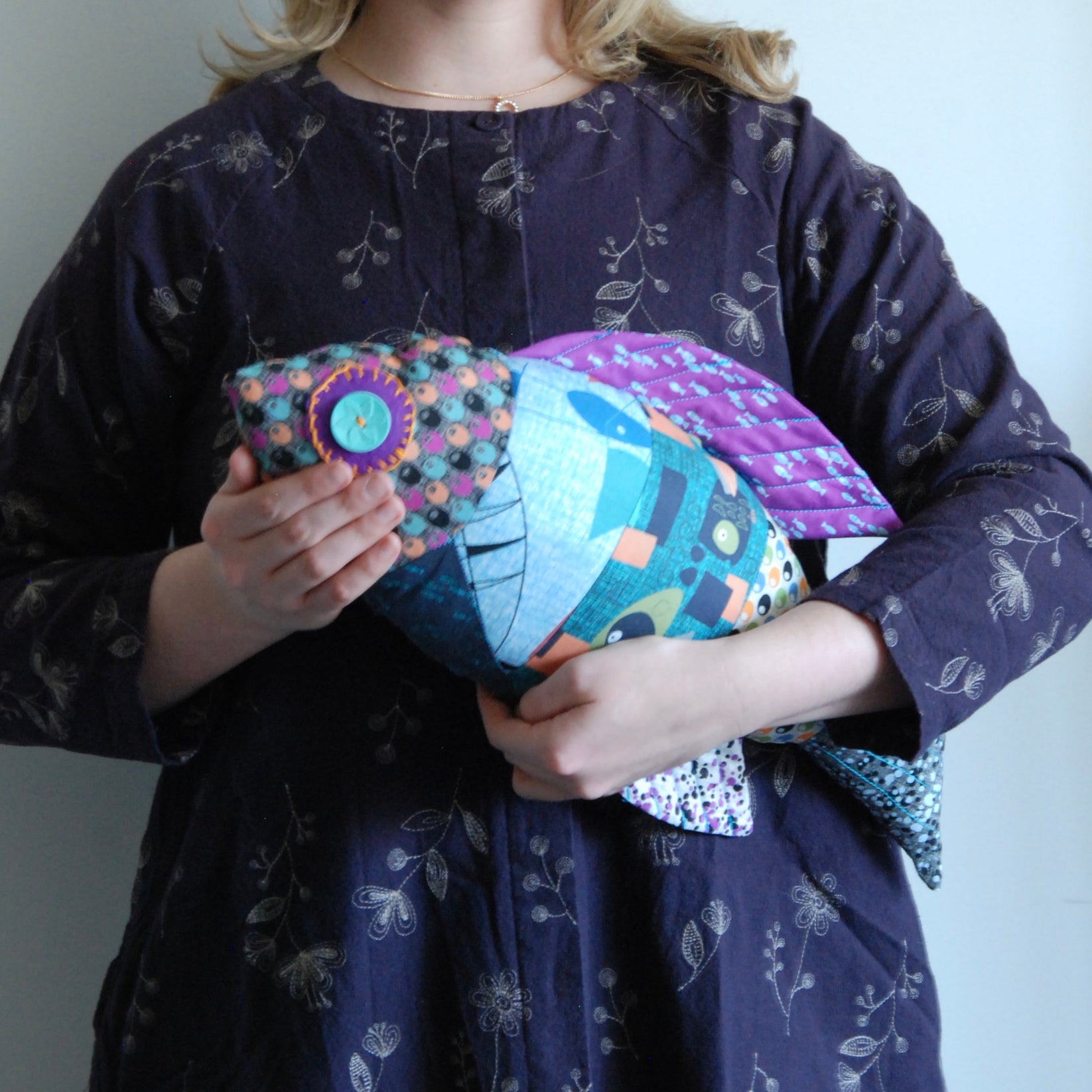 Stuffed Fish 2 - PDF Patchwork Sewing Pattern – fab-a-la-carte