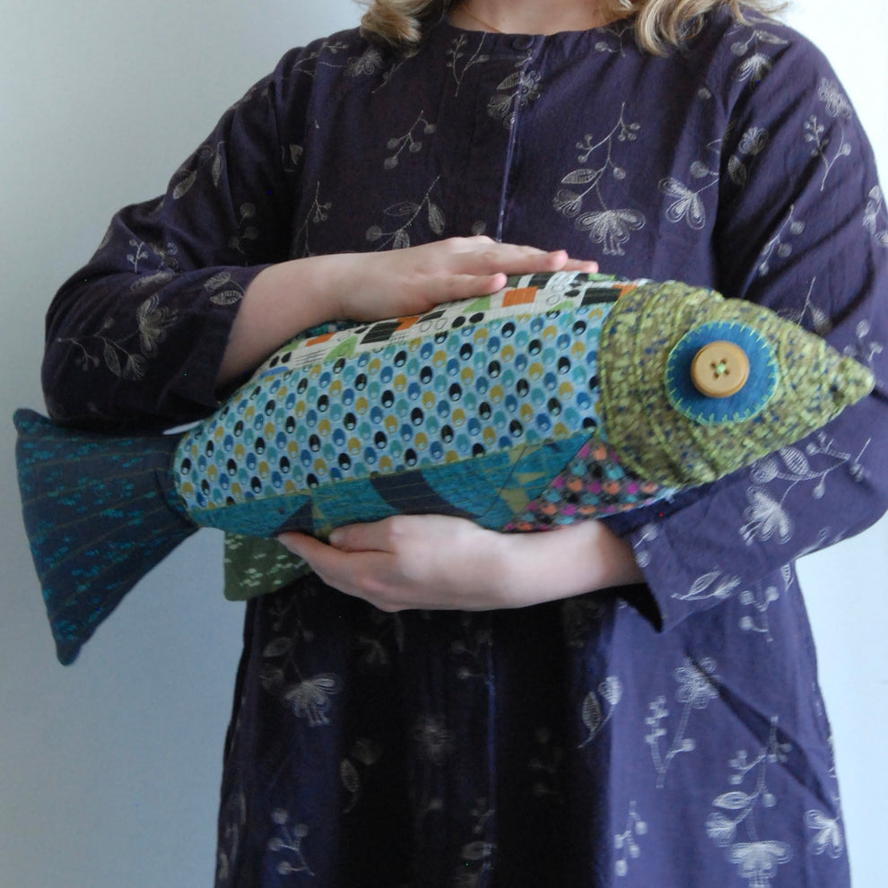 Stuffed Fish 1 - PDF Patchwork Sewing Pattern – fab-a-la-carte